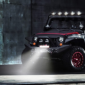 Nilight LED Light Bar 12 Inch Triple Row Spot Flood Combo Lights with Wiring Harness Kit for Fog Driving Work Lighting on Off-Road Truck SUV ATV UTV