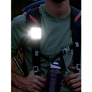 unibrite Running Light,2Pack LED Safety Light for Runners, 4 Light Modes Clip On Running Lights with Rechargeable Battery for Running, Hiking, Jogging, Outdoor Adventure