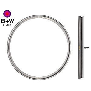 B + W Clear Protection Filter for Camera Lens – Ultra Slim Titan Mount (T-PRO), 007, HTC, 16 Layers Multi-Resistant and Nano Coating, Photography Filter, 82 mm