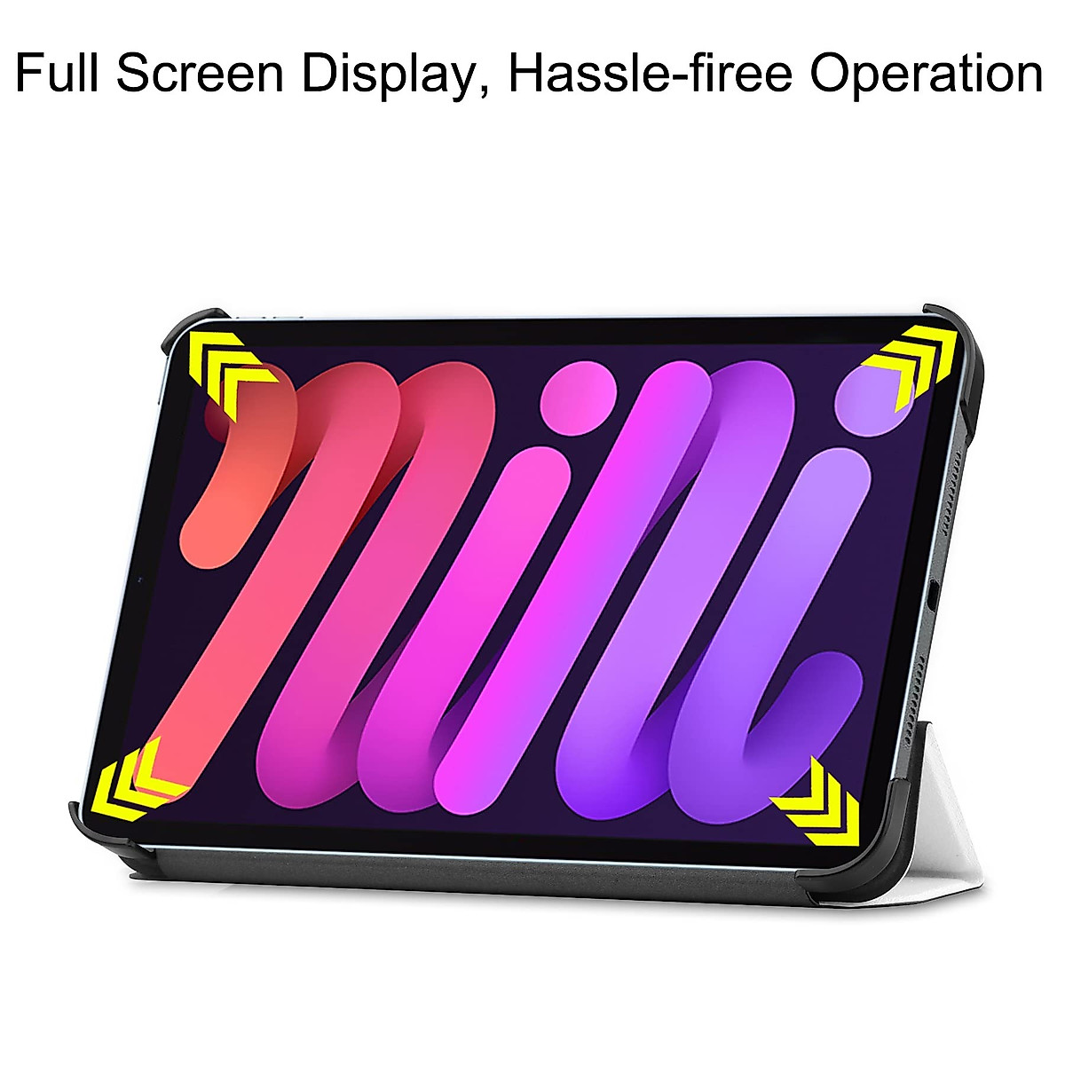 Tablet PC Case Case Compatible with iPad Mini 6th Generation 2021 8.3 Inch,Compatible with iPad Mini 6 Case, Slim Tri-Fold Stand Smart Case,Multi- Viewing Angles Stand Hard Shell Folio Case Cover Auto