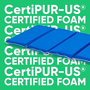 KinderMat Daydreamer 2" Rest Mat, 2" x 22" x 48", Blue/Teal, Great for School, Daycare, Travel, and Home, 100% Made in USA