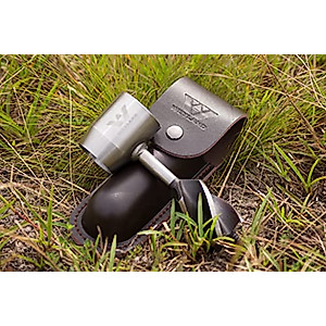 WEYLAND 1 1/2 Inch Bushcraft Settlers Tool - Survival Bushcraft Hand Auger Wrench - Bushcraft Gear and Equipment Scotch Eye Wood Drill Peg and Manual Hole Maker Multitool for Camping and Bushcrafting