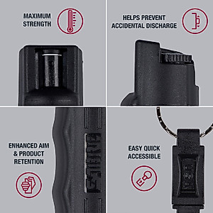 SABRE Home and Away Campus Safety Kit with Pepper Gel and Door Stop Alarm, 25 Bursts, 12-Feet (4-Meter) Range, Gel is Safer, 120dB Siren, Audible up to 1,000-Feet (300-Meters)