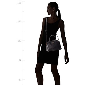 Coach Women's Lillie Carryall Top Handle Satchel Bag (Black)