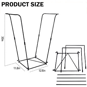 Metal Trash Bag Holder - Garbage Bag Holder Frame Holds 30-45 Gallon Bags-Multi-Use Outdoor Leaf Bag Stand for Yard Camping Garden Lawn Party Supplies (1PC)