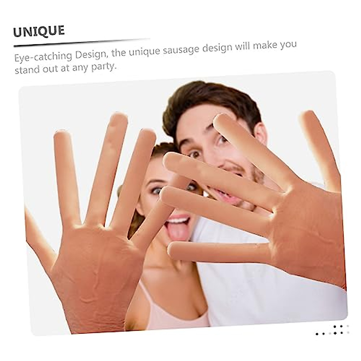 DOITOOL 1 Pair Cosplay Glove Halloween Costume Gloves hot Dog Scary Party Props Gothic Gloves Party Costume Gloves Halloween Costume Accessory Full Finger Gloves Halloween Gloves