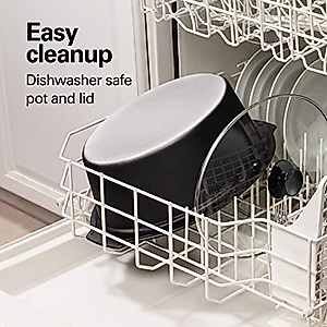 Hamilton Beach 33662 Programmable Slow Cooker with 6 Quart Stovetop-Safe Sear & Cook Crock, Silver