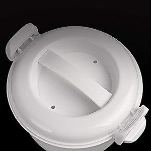 Perezy Microwave Rice Cooker Multifunction Small Lunch Container Microwave Cooker Cookware for Microwave Oven 17.5x21x14cm