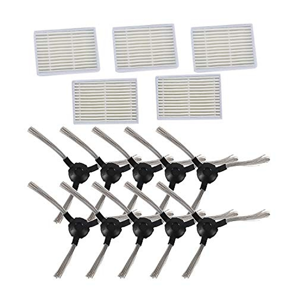 Yuyosunb 15Pcs/Lot Robot Vacuum Cleaner Brushes Side Brush for VCR15 VCR16 Robotic Robot Vacuum Cleaner Parts Accessories
