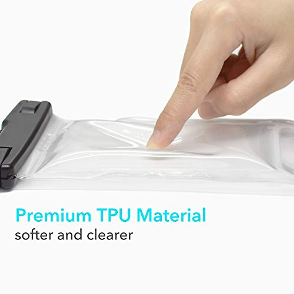 YOSH Floatable Waterproof Phone Case, TPU 7.5 Inch Cell Phone Pouch with Floating Airbag for Swimming Raining Bath Compatible for iPhone 12 11 Pro Max XR XS X 8 7 SE Samsung S21 Pixel & More 2-Pack