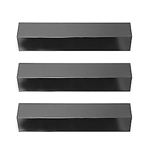 Grill Heat Plates for Brinkmann 810-3660-S, 810-2511-S, 810-2512-S Replacement Parts, Heat Tent Shield for Uniflame, Backyard Grill, Aussie, 3-Pack 15 3/8 inch Porcelain Steel Flame Tamer PPB311