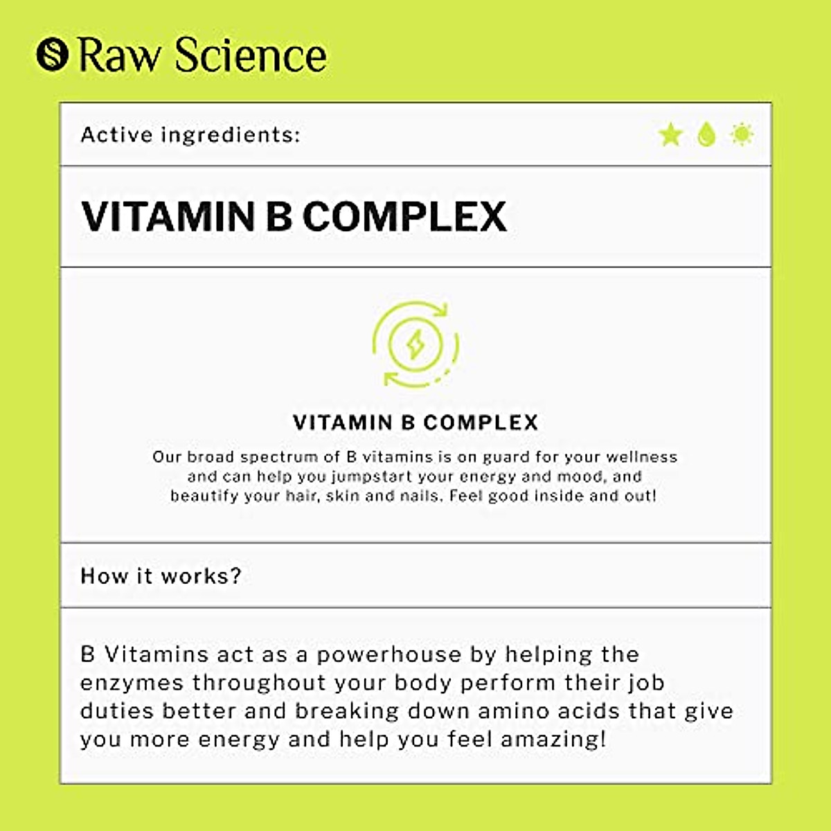 Liquid Vitamin B Complex Supplement – Energy Supplements for Women and Men: Vitamins B3, B6, B9 & Folic Acid for Optimal Health - Hair, Skin & Nails Support - Vegan Super B Complex - Made In USA - 2oz