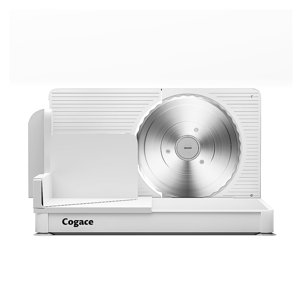 Foldable Meat Slicer, Electric Food Slicer with RSG 6.7" Stainless Steel Blade, Child Lock Protection, 0-20mm Adjustable Thickness, Food Slicer Machine for Meat Cheese Bread Fruits and Vegetables