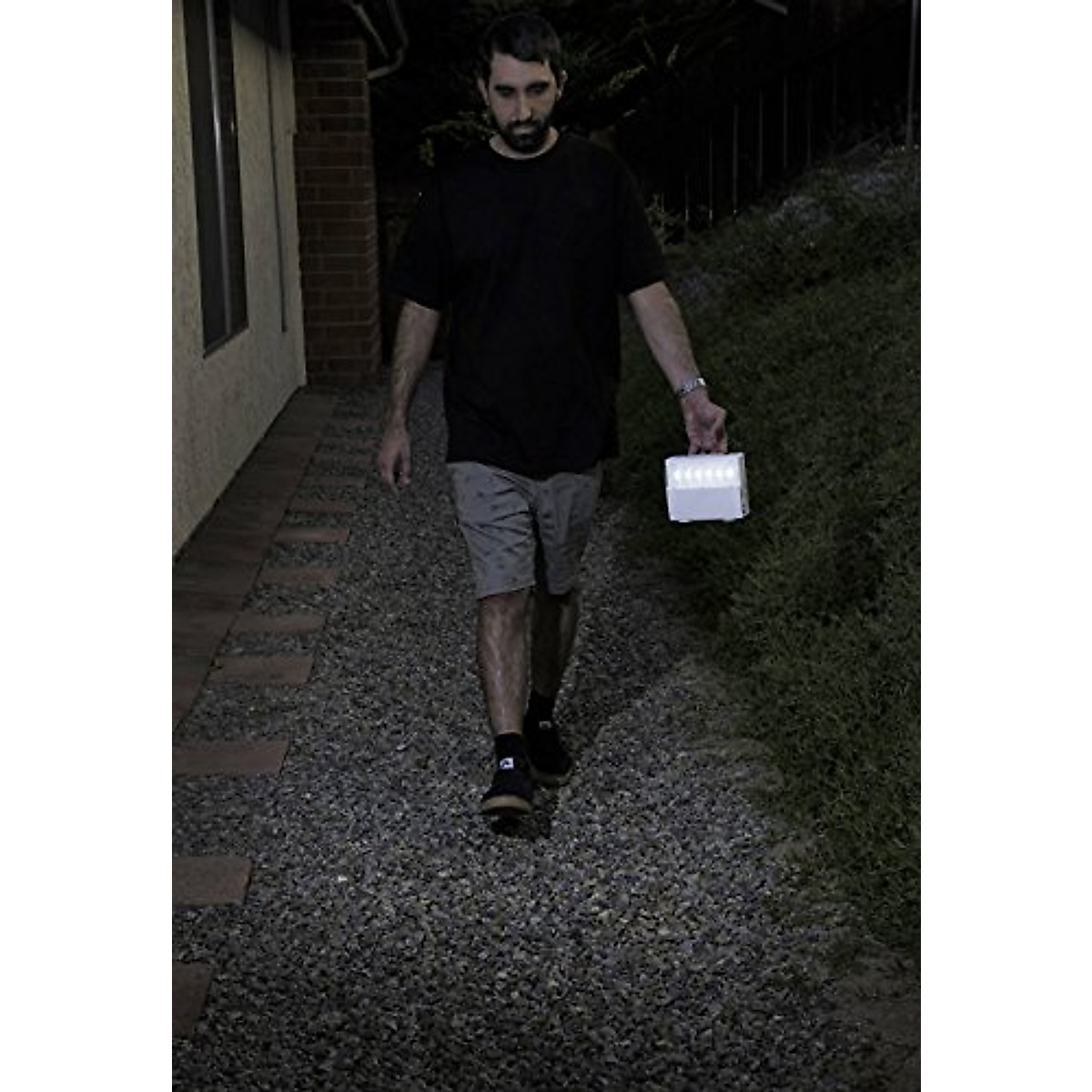 Ideal Security Rechargeable Built-in Battery Operated Emergency Light, White (200 Lumens), Single