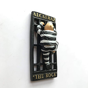 Alcatraz Island San Francisco USA Refrigerator Magnet 3D Travel Sticker Souvenirs Collection,Home & Kitchen Decoration USA Fridge Magnet from China