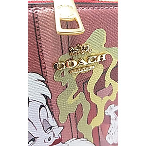 COACH Women's Box Crossbody (Crossgrain Leather - Cruella Motif - Red Apple Multi)