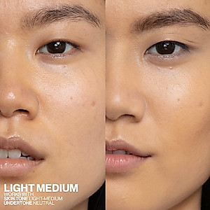 Smashbox Halo Healthy Glow All-In-One Tinted Moisturizer SPF 25 with Hyaluronic Acid, Light to Medium Coverage, Dewy Finish, Oil-free, Sweat and Humidity Resistant, 1.4 fl. oz., Light Medium