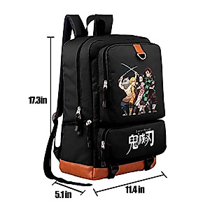 xmcvkpox Anime Backpack Laptop Schoolbag Travel Bagpack Middle School College Bookbags for Boys Girls Teens