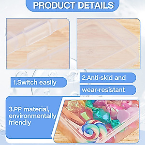 20 Pcs Clear Board Game Tokens Storage Containers Trays, Board Game Storage Containers, Assorted Sizes Storage Boxes Game Components, Plastic Storage Containers with Lids Game Pieces, Dice, Tokens