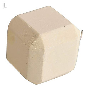 lEIsr00y Hamster Rabbit Chew Stone, Pet Hamster Rat Rabbit Grinding Mineral Stone Chew Non-Toxic Calcium Cube Toy - L