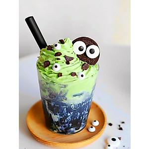 SE Si&Moos Large and Small Candy Eyes for Decorating Small Edible Eyes for Cupcakes Big Edible Eyeballs Christmas Cookie Decorations Cookie Decorating Eyes Googly Candy Eyes 3 OZ with Tweezers