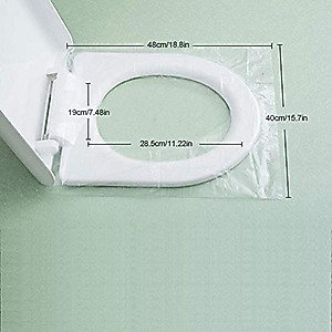 50 Pack Toilet Seat Covers,Disposable Waterproof, Portable Potty Seat Covers for Toddlers, Kids, and Adults, Ideal for Kids Potty Training and Adults,Individually Wrapped for Travel Home, On The Go