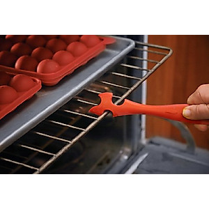 Norpro 1229 Silicone Oven Rack Push/Pull Tool, Red