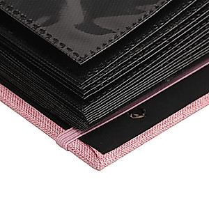 Photo Album, Mini Large Capacity Delicate Lightweight Photo Album for Ticket (pink)
