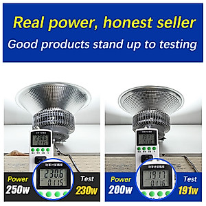 Miluqike LED High Bay Light,UFO High Bay Led Lights Warehouse Light Work Shop Light High Brightness for Factory Industrial Lighting for Gym Warehouse,200w