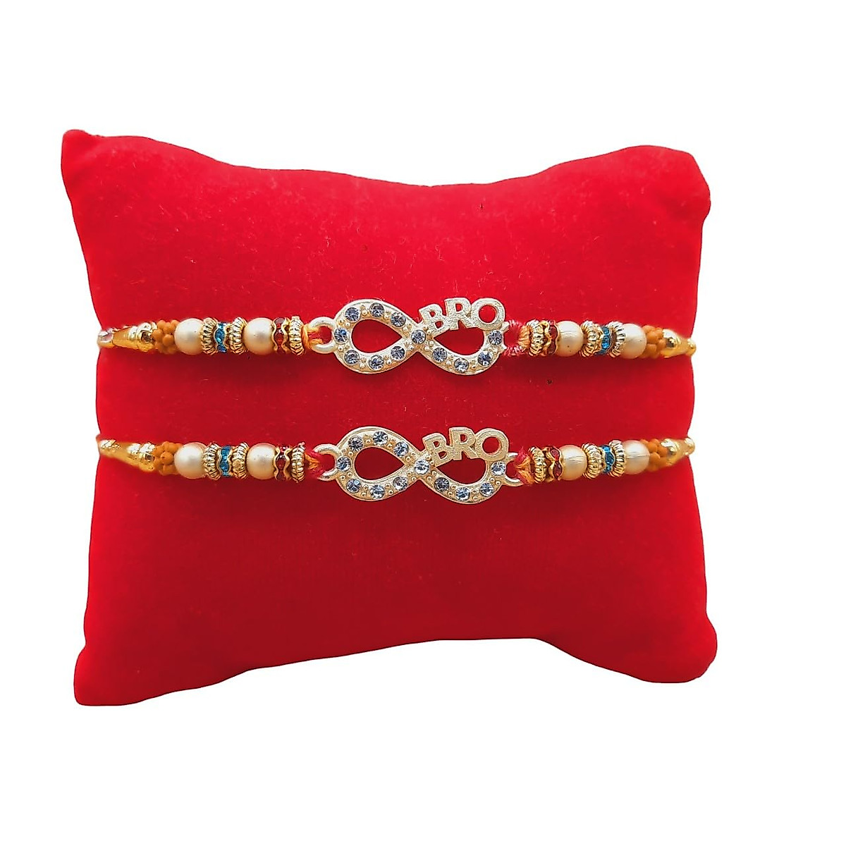 Rakhi Traditional for Brother Sister, Beautiful & Fancy Designer Raksha Bandhan Rakhi Gift for loving Brother/Sister, Father and Family. (Design 3 - Super Snake designer Rakhi - Set of 2, Small)