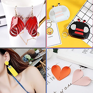 HGUAN Smooth Solid Color Black Faux Leather 12"X53"(30cmX135cm),Faux Leather Sheets Roll Very Suitable for Making Crafts, Leather Earrings, Bows,Sewing (Black)