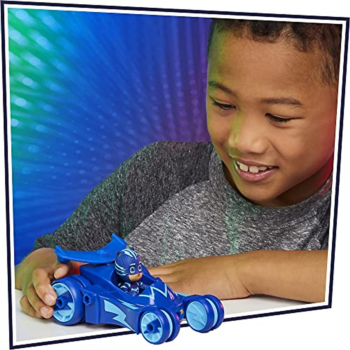 PJ Masks Catboy Power Pack Preschool Toy Set with 2 Action-Figures, Vehicle, Wristband, and-Costume-Mask, Kids 3+ Years