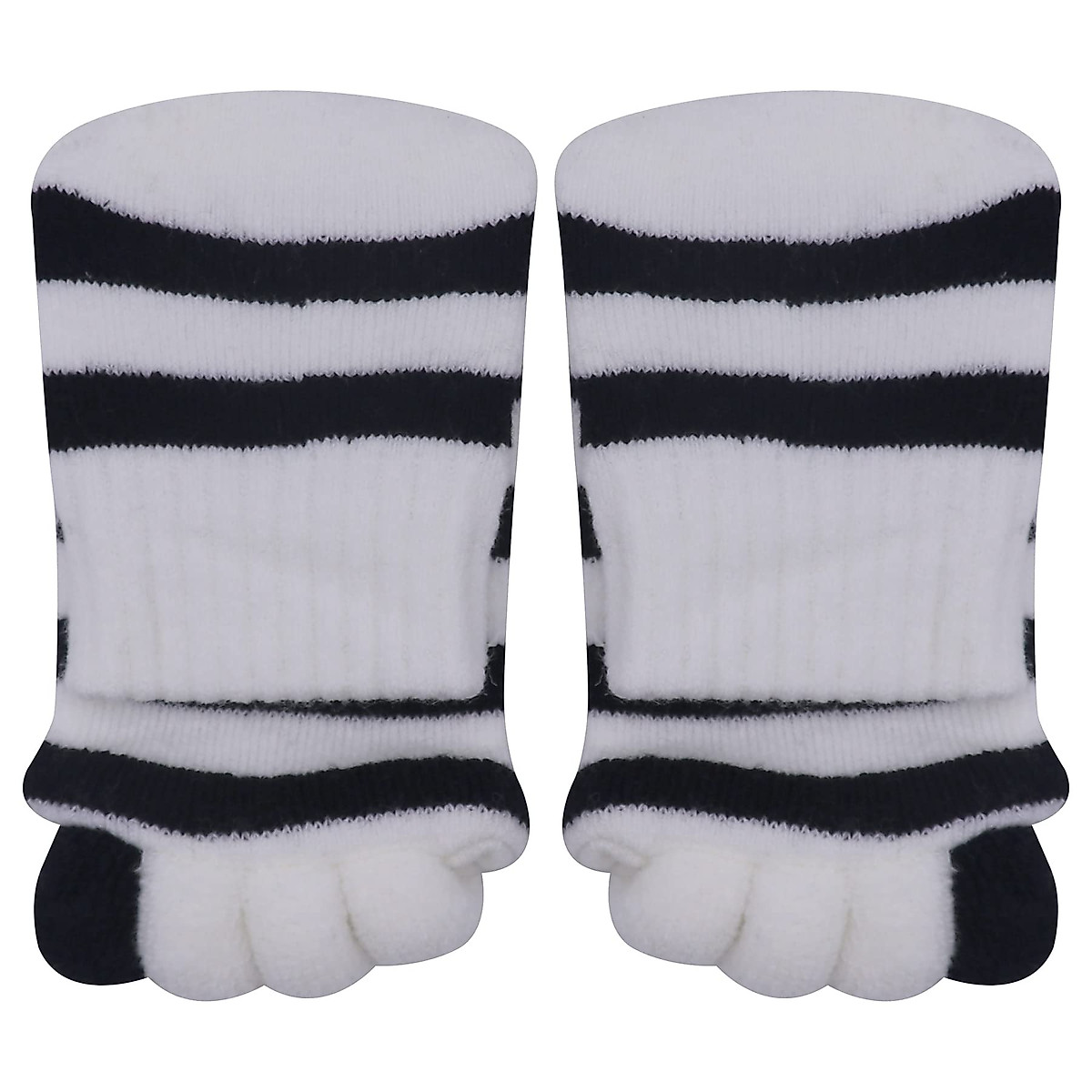 AIBEARTY 1 Pair Yoga Sport Gym Five Toe Separator Socks Foot Alignment Pain Massage Socks,Prevent Foot Cramps