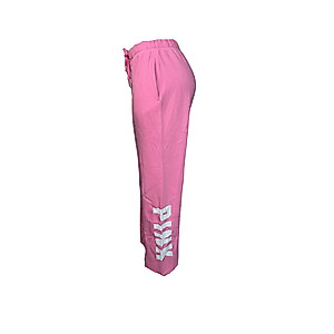 Victoria's Secret Pink Fleece Heritage/Boyfriend Oversize Fit Sweatpants Color Pink New (as1, alpha, x_l, regular, regular)