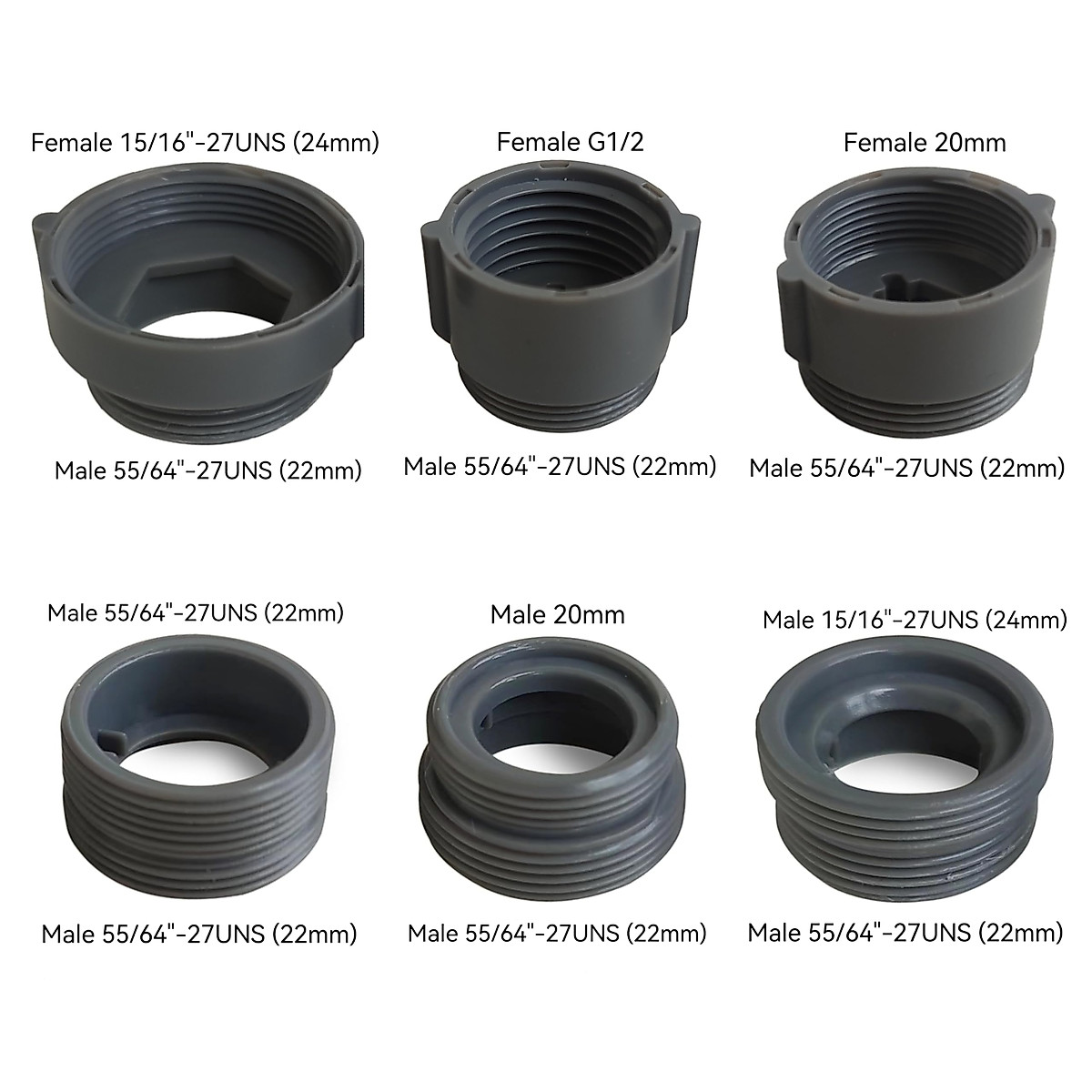 Rotating Faucet Aerator Extender,Nozzle Faucet Adapters, Universal Splash Filter Kitchen Tap Extension, Kitchen and Bathroom Sink Faucet Replacement (Brushed Nickel)