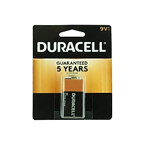 Duracell Alkaline Battery 9 V Card 1 (12 Pack)