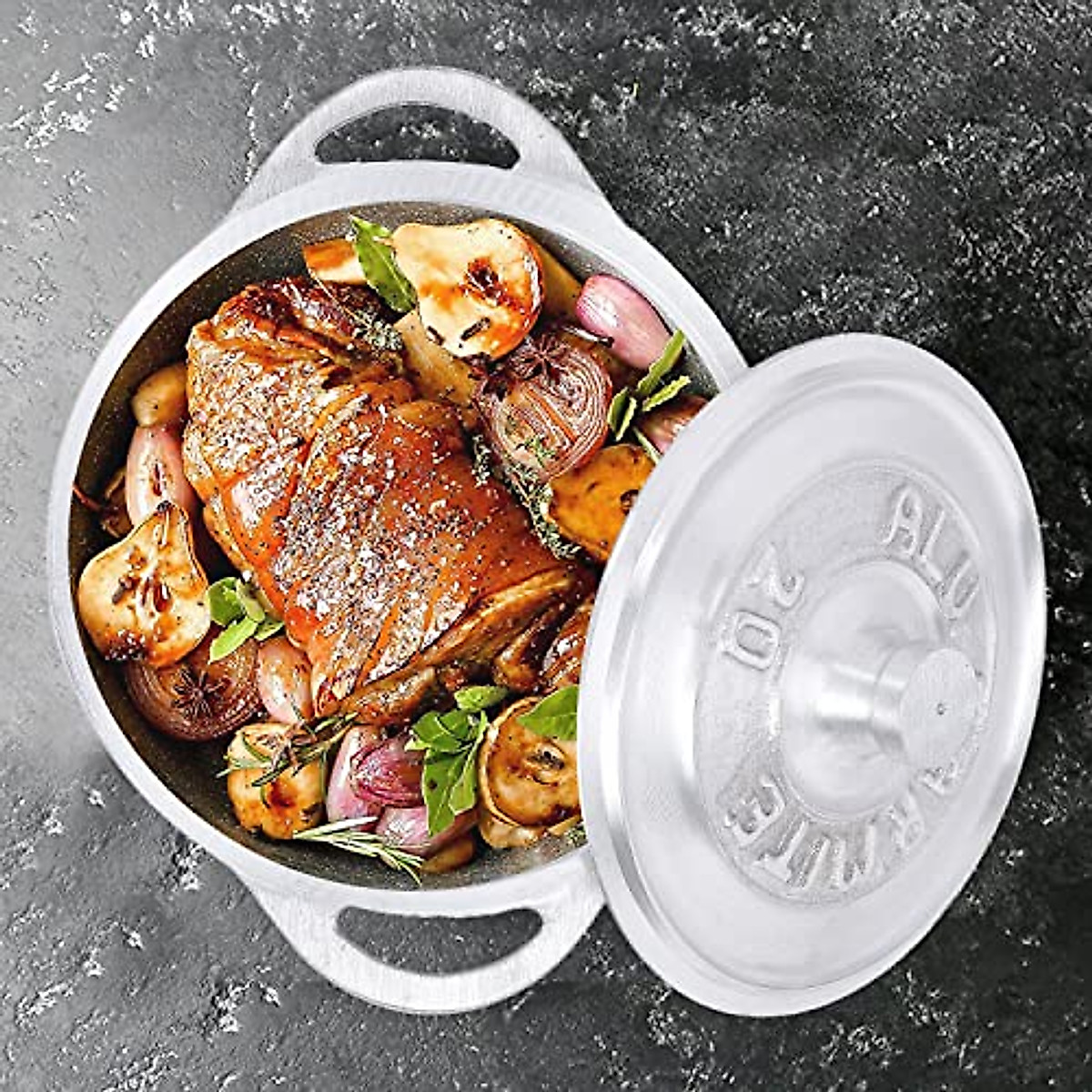 New Jamaican Caribbean Dutch Pots Casserole Oven Heavy Duty Dutchie - Diameter: 20 cm