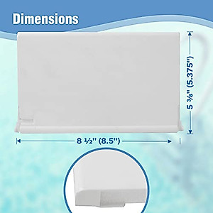 Calvana Exact Replacement 516252 White Weir Gate Assembly - Compatible with Bermuda Gunite Skimmer and Bermuda Skimmers - Vinyl Weir Gate Assembly - 8 1/2 Inches x 5 3/8 Inches Weir Gate