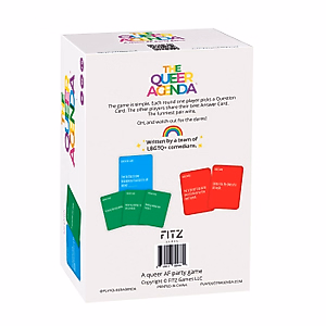 FITZ - The Queer Agenda -CardGame - LGBTQ Gifts - Gay -Games - A Brazen Party -Game - 350 Sassy -Cards - Ultimate LGBTQ Drag Race Experience - Lesbian Gifts