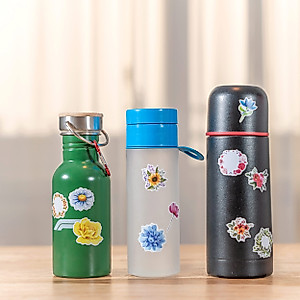 Mr. Pen- Floral Stickers Laptop, 74 pcs, Stickers for Water Bottles, Flower Stickers, Cute Stickers, Stickers for Teens, Stickers Aesthetic, Laptop Stickers, Waterproof Stickers