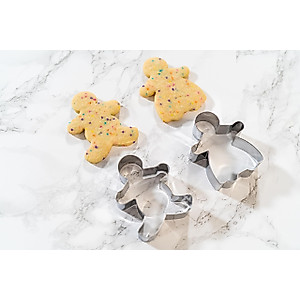 Bakerpan Stainless Steel Gingerbread Cookie Cutters, Boy and Girl Gingerbread Cookie Cutter Set - 3.5 Inch