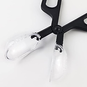 NSBELL Reptile Scooper Feeding Tool, Mini Dustpan and Brush, Straight and Curved Stainless Steel Tweezers for Reptile, Hedgehog, Hamsters, Guinea Pig, Rat, Lizard and Other Small Animals Supplies