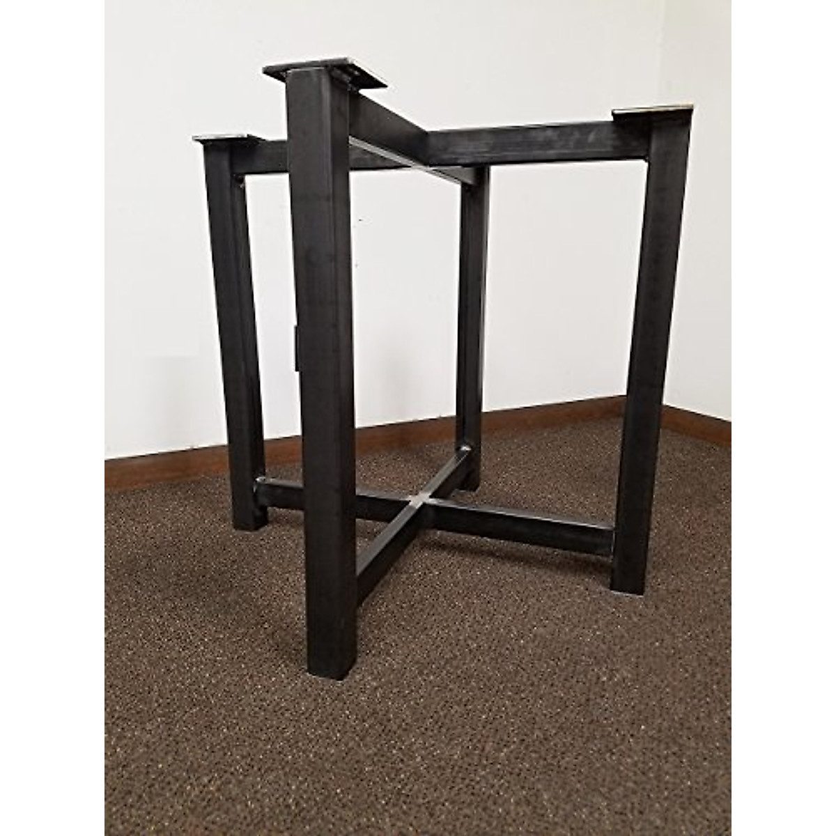 Metal Trestle Style Steel Table Base - Any Size and Color