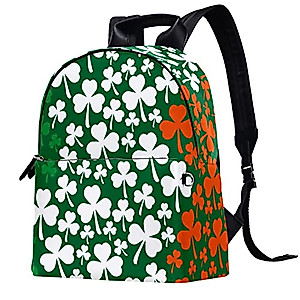 VBFOFBV Travel Backpack, Laptop Backpack for Women Men, Fashion Backpack, St. Patrick'S Day Clover