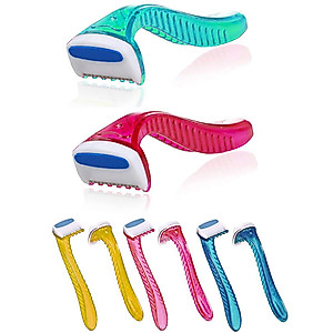 6 Pack Womens Bikini Line Razors Shave Brazilian Hair Shaver Trimmer Legs Arms !