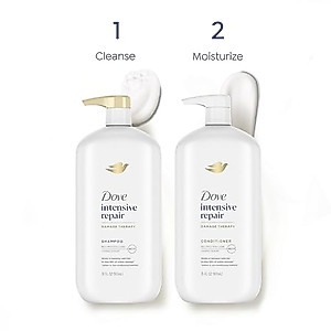 Dove Shampoo Intensive Repair Pack of 4 for Damaged Hair Shampoo with Bio-Restore Complex 31 oz