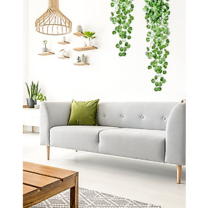 Omldggr 3 Pieces Artificial Hanging Plants Artificial Hanging Vine for Indoor Outside Home Garden Office Decor