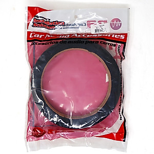 Nippon America 8 Pieces 6.5 Inch MDF Wood Speaker Spacer Rings with Black Carpet 4 Pairs -RING-065Cbk