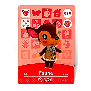 Amiibo Card Animal Crossing Happy Home Design Card FAUNA 019/100 by Nintendo