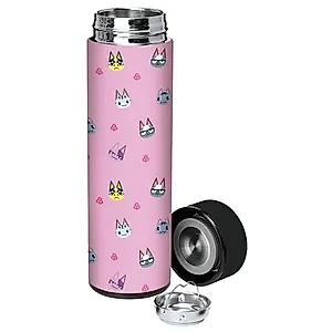Controller Gear Animal Crossing 17oz, Insulated, Stainless Steel, Leak Proof, Water Bottle (Cat's Meow)